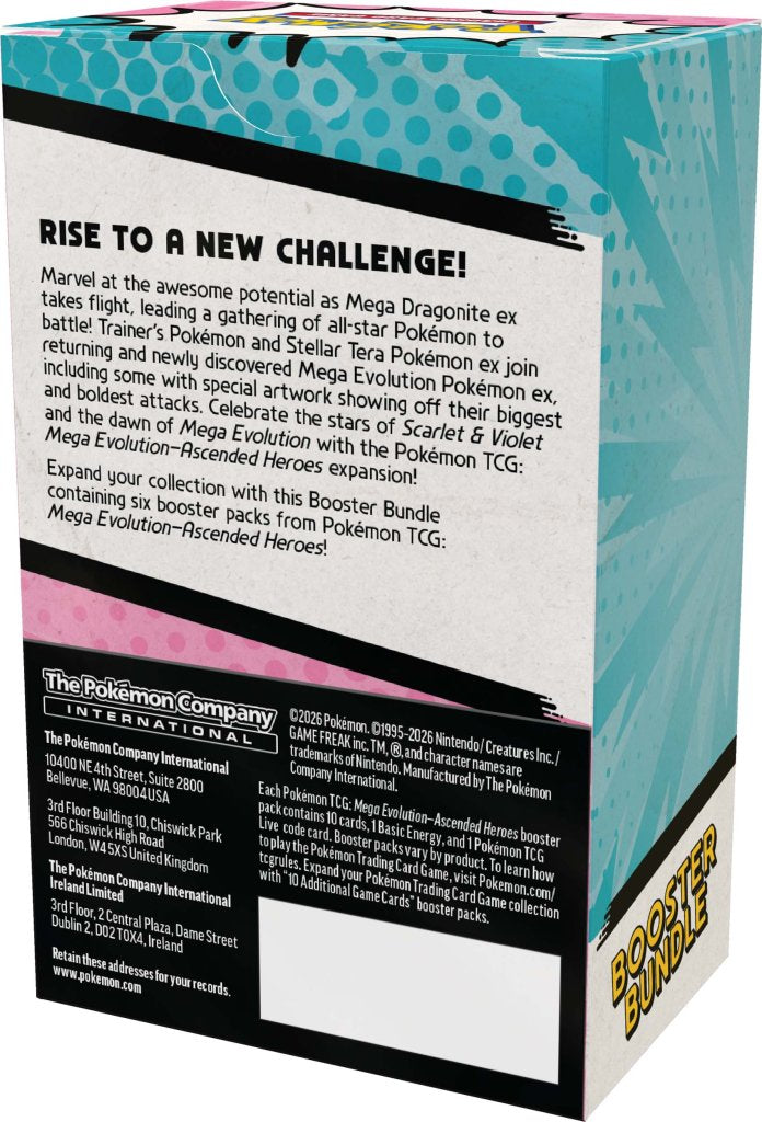 [PREORDER] Pokémon TCG: Mega Evolution - Ascended Heroes Booster Bundl ...