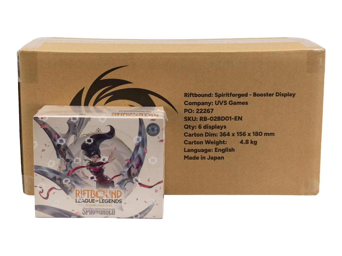 Riftbound League of Legends Spiritforged Booster 6-Box Case – Matrix ...