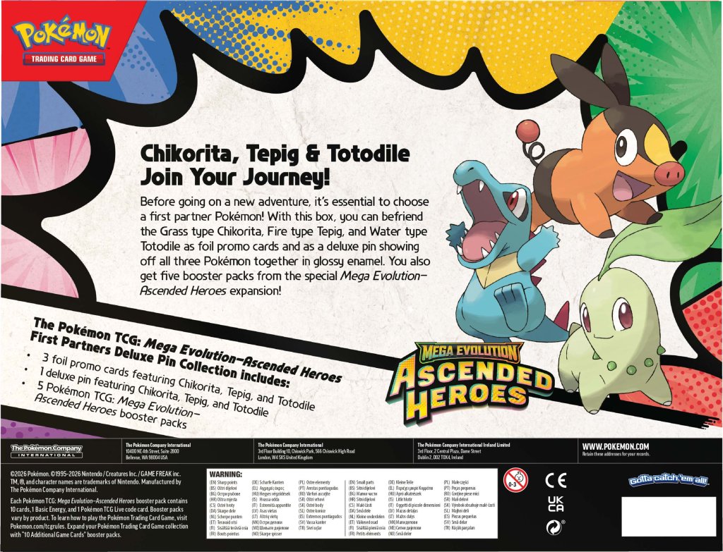 [PREORDER] Pokémon TCG: Mega Evolution— Ascended Heroes First Partners ...