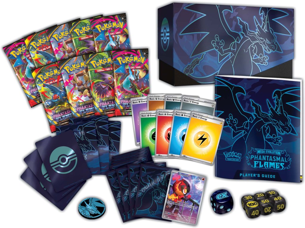 Pokemon TCG: Mega Evolution - Phantasmal Flames Elite Trainer Box ...
