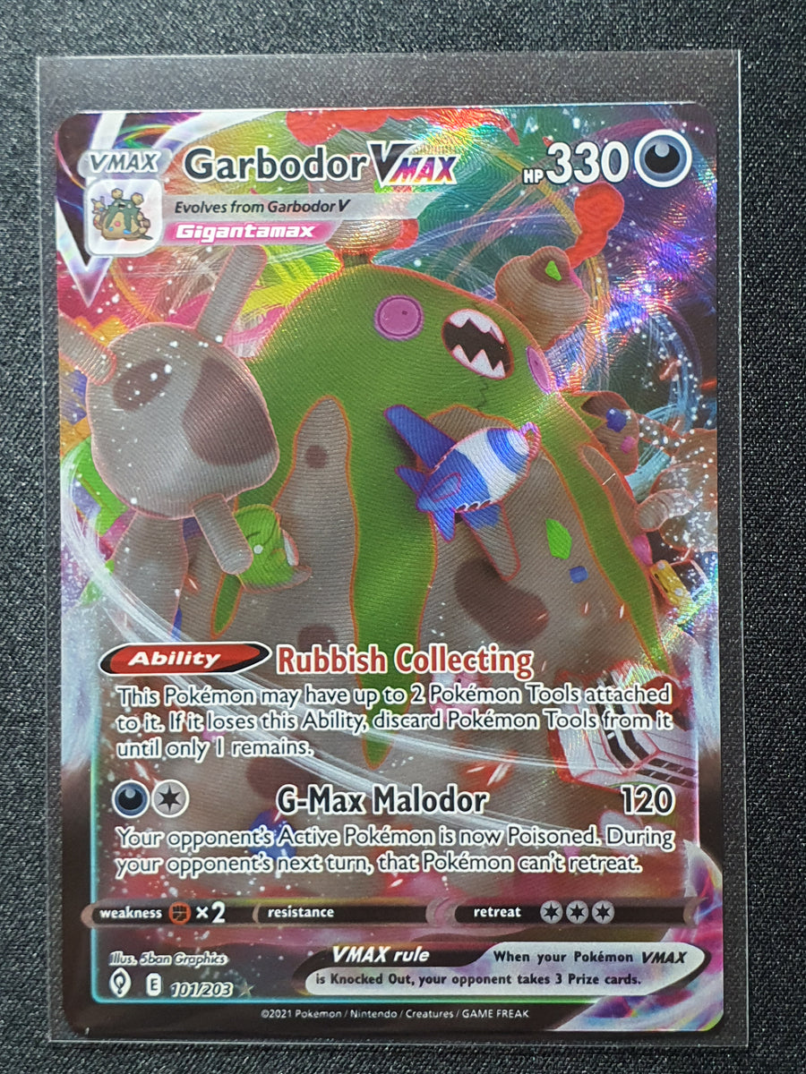 Pokemon - Evolving Skies - Garbodor Vmax Full Art 101/203 – Matrix ...