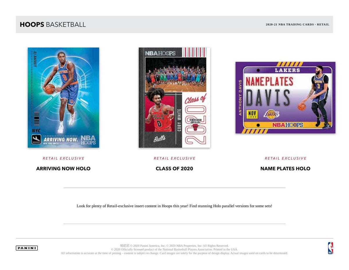 2020-21 Panini NBA Hoops Basketball Retail 24 Pack Box – Matrix ...