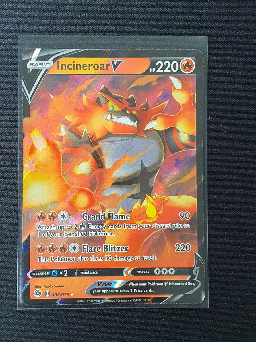 Pokemon - Champion's Path - Incineroar V Holo Rare V 008/073 – Matrix ...